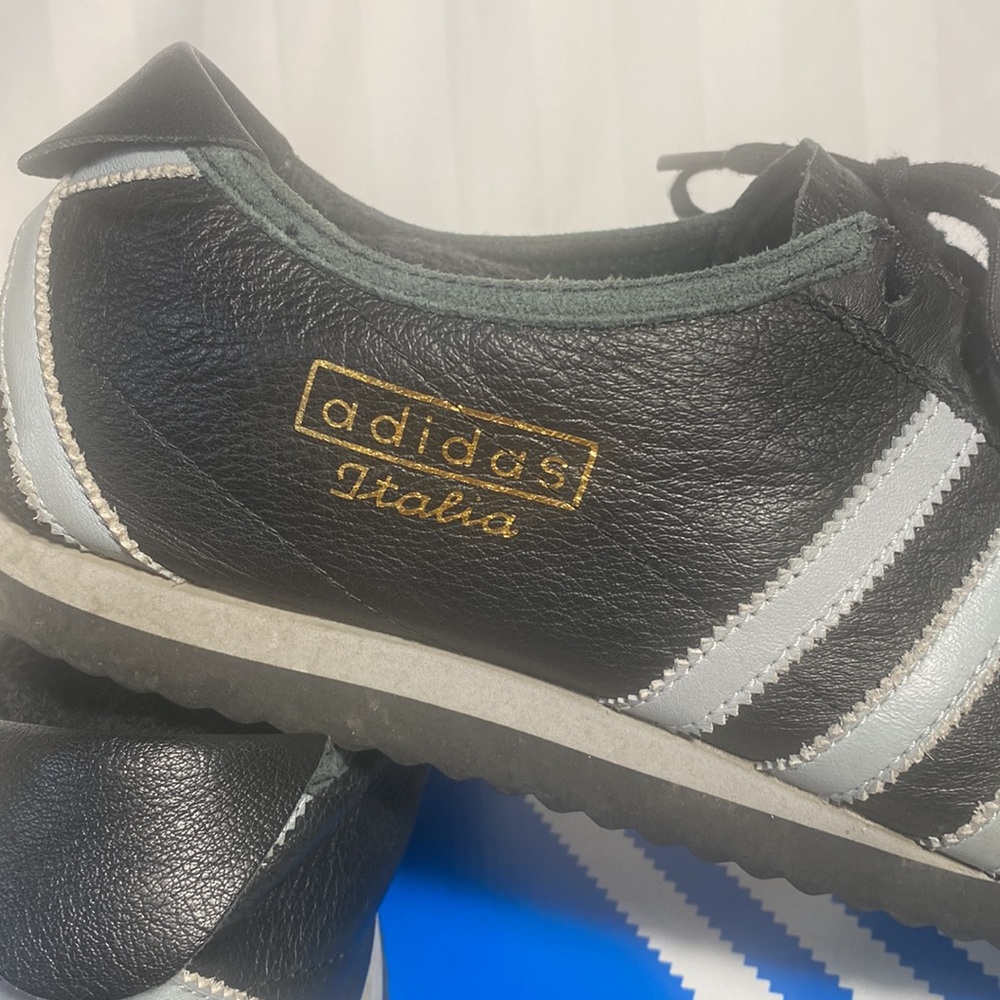 Adidas Originals Italia Kangaroo Leather Sneakers Bla… - Gem